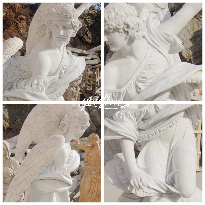 Marble Annunciation Angel Statue for Church