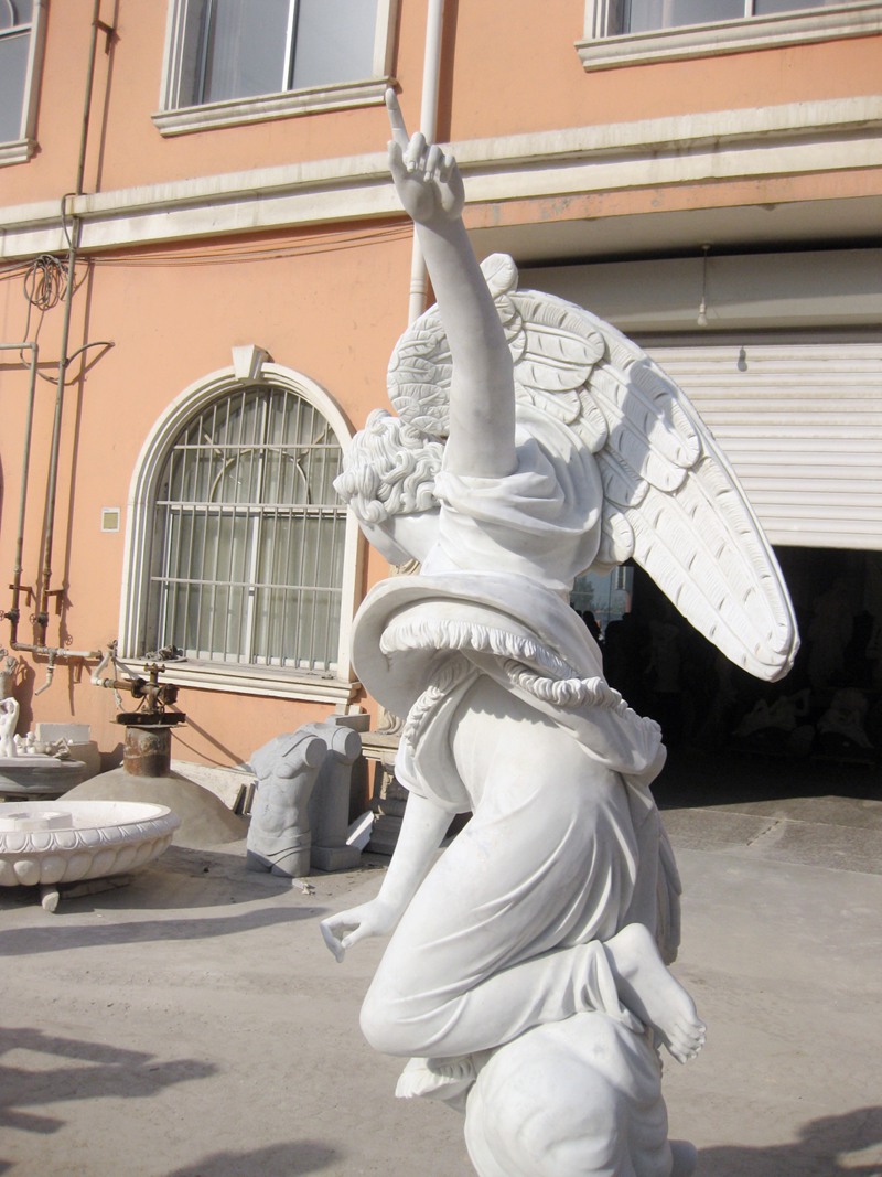 Marble Annunciation Angel Statue for Church