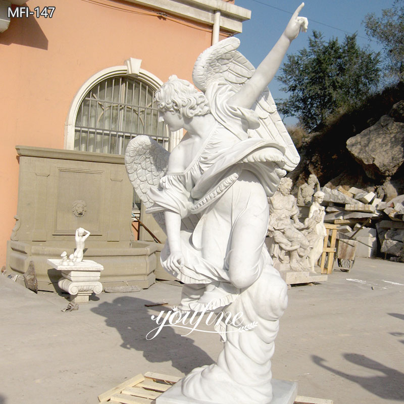 Marble Annunciation Angel Statue for Church